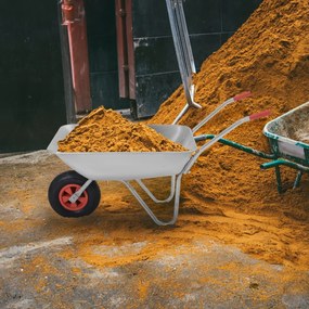 Kolečko LARRY pozinkovaný, max. 1 kapacita 80l/100kg, stříbrná/černá Gardebruk