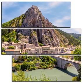 Obraz na plátně - Sisteron v Provence - čtverec 3235D (75x75 cm)
