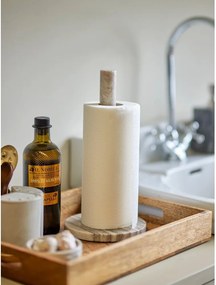 Mramorový stojan na papírové utěrky v přírodní barvě ø 15 cm Emy – Bloomingville