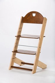 Lucas Wood Style rostoucí židle MIXLE -  přírodní/ořech rostoucí židle MIXLE: bez motivu