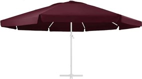 Náhradní potah na zahradní slunečník bordeaux červený 610 cm 312550