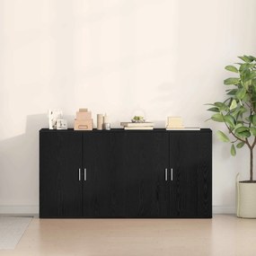 Servírovací skříň 2 ks Černý dub 79 x 38 x 80 cm 3334310