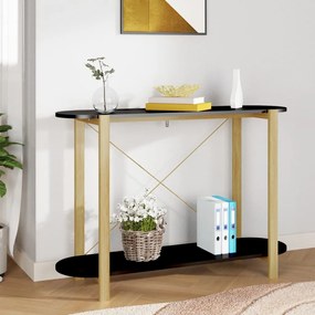 Konzolový stolek černý 110 x 38 x 75 cm kompozitní dřevo - Default Title