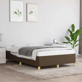 Rám postele bez matrací tmavě šedá 120x190 cm textil 3269641