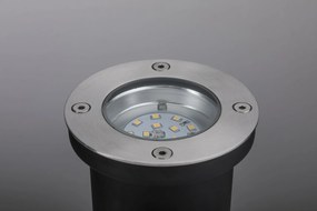 P 94228 Plug & Shine zemní svítidlo kruhové IP65 3000K 4W 24V stříbrná - PAULMANN