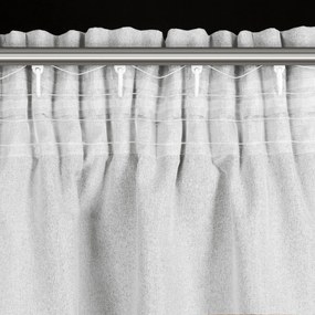 ZATEMŇOVACÍ ZÁVĚS (100%) NA PÁSCE SUZAN 135X270 CM STŘÍBRNÁ