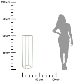 Stojan na květiny 100x24 cm světle zelená