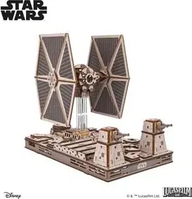 Ugears 3D dřevěná mechanická skládačka Star Wars Stíhačka TIE