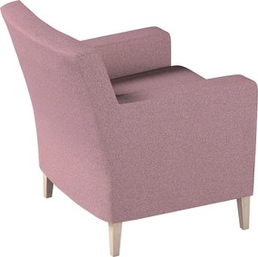 Potah na křeslo IKEA Karlstad barva růžová látka pletený vzor