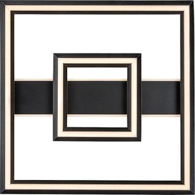 Rabalux Černé stropní LED svítidlo Sidona 485x485mm 48W 71071
