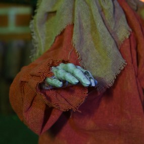 HOMCOM Strašák Halloween dekorace, pohyblivý, vydává zvuky, na baterie