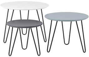OnaDnes -20% Set tří barevných konferenčních stolků Somcasa Fabio 60/50/40 cm