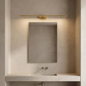 Toolight Toolight, LED nástěnné svítidlo 80cm, 13W, 4000K, 1000lm, APP1891-1W, zlatá lesklá, OSW-66046
