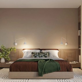 Sollux Lighting Nástěnné svítidlo NOX 1 bílé s vypínačem