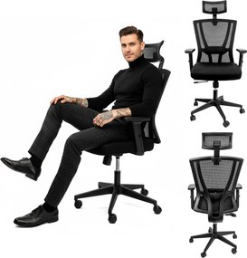 Ergonomické křeslo Furvero Otočné, kancelářské, nastavitelné Zenith