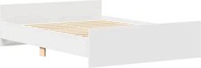 Rám postele s hlavovým a nožním čelem bílý 140 x 200 cm 3203747