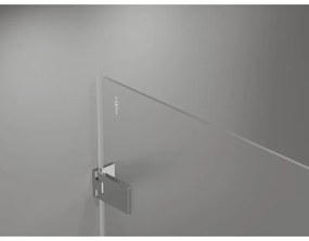 Mexen Lunar-F L skládací sprchový kout pravý 100 x 80 cm, 8mm čiré sklo, chromový profil, 836L-100-080-01-00-P