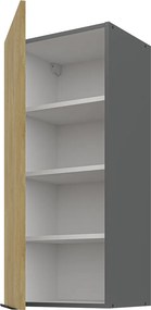 CREMONA ac | horní skříňka 40 G-90 1F policová | 40 cm | VYSOKÁ | antracit/cremona