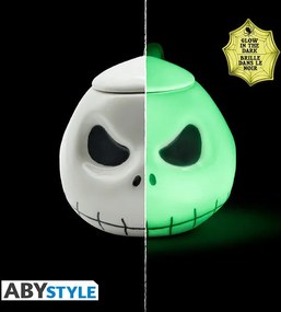3D hrnek Abysse Corp Nightmare Before Christmas - Jack (svítící ve tmě) 350 ml Vícebarevná