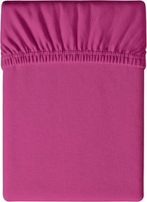 Bavlněné prostěradlo s gumou STANDARD 90 x 200 cm purpurové