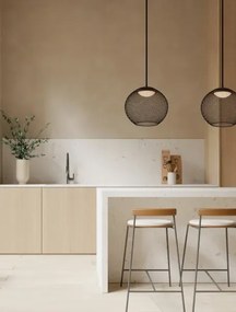 LED černá designová svítilna Kinetic 153