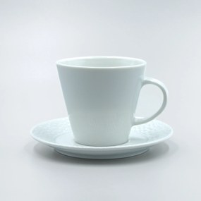 MOZAIKA, Šálek s podšálkem kávový 200 ml, bílá, Thun