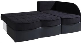 Rozkládací sedačka POKU  barevné varianty: černá/fialová