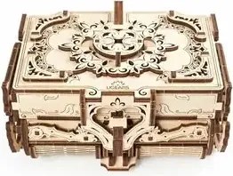 Ugears 3D dřevěné mechanické puzzle Starožitná šperkovnice / od 14 let