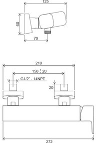 Ravak X070132 - Sprchová baterie FREE lesklý chrom