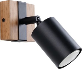 Sollux Lighting Nástěnné svítidlo FAGER 1 černé