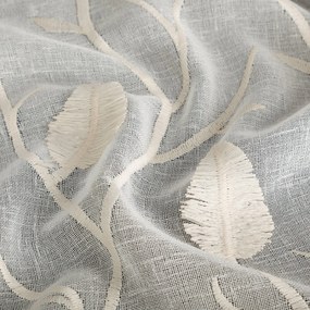 ZÁCLONA NA KROUŽCÍCH BROKLYN 140X250 CM CM VZOROVANÁ