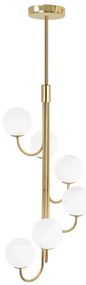 Toolight Toolight, stropní svítidlo 6xG9 APP1585-6CP, zlatá lesklá, OSW-05679