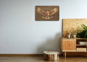 Li-Go "Sova" světelný obraz 230V 62x38cm provedení povrchu: dub světlý