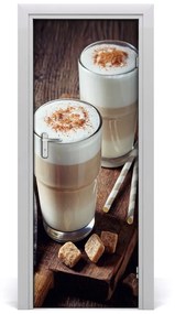 Fototapeta na dveře samolepící káva latte 75x205 cm