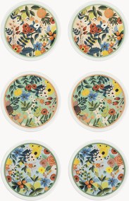 Sada porcelánových talířů na pizzu Fiori Frida, 6 dílů