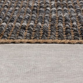 Flair Rugs, Běhoun Mottle Jute Ombre Grey, 60x230, šedá, chodba / předsíň