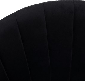 Designové jídelní křeslo, černá Velvet látka/gold chrom zlatý, DASMIN TYP 1