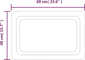 Koupelnové zrcadlo s LED osvětlením 40x60 cm 3154091
