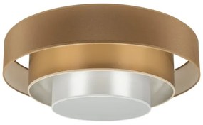 Duolla - LED Stropní svítidlo LUNETA LED/26W/230V pr. 60 cm 4000K hnědá/zlatá