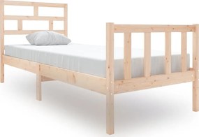 vidaXL Rám postele masivní borovice 75 x 190 cm malé jednolůžko [3101308] Barva: Přírodní