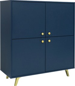 STO Komoda SIENA 4D, 100 cm Námořnická modrá