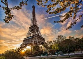 Západ slunce v Paříži - 50 x 70 cm