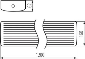 Svítidlo Kanlux MEBA LED 22-40W NW/WW 33891