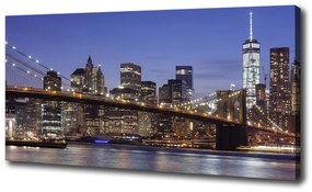 Wallmuralia Foto obraz canvas Manhattan noc 100x50