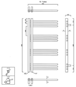 Sapho - Koupelnový radiátor DORLION 50x90 cm lesklý chrom