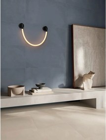 Bílé/matně černé ocelové LED nástěnné svítidlo Ilane – Nova Luce