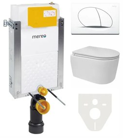 Mereo WC komplet pro zazdění s příslušenstvím - MM01SETRA