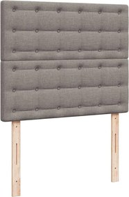Box spring postel s matrací taupe 120x190 cm textil 3292013