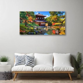 Obraz na plátně Zahrada Japonsko Krajina 100x50 cm