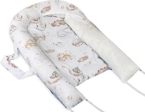 Bellatex Hnízdečko pro miminko 30x70 cm Zvířátko na obláčku